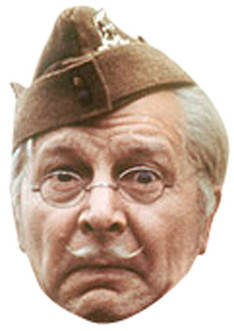 Corporal Jones Face Mask UK | Fancy Dress Party Mask | Celebrity Party Mask