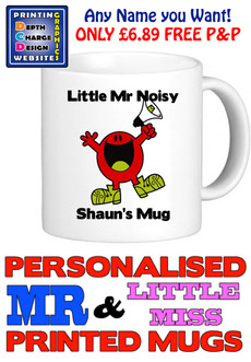 Mr Noisy Man Personalised Mug Cup - Celebrity-Facemasks.com