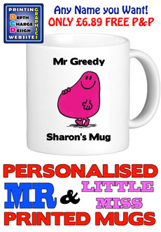Mr Greedy Man Personalised Mug Cup - Celebrity-Facemasks.com