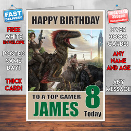 Ark Survival Evolve Bm1 Personalised Birthday Card - Celebrity ...