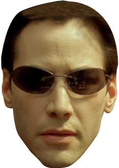 Neo Matrix Face Mask UK | Fancy Dress Party Mask | Celebrity Party Mask