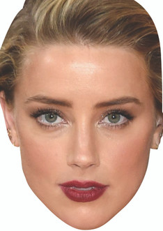 Amber Heard 2 Tv Movie Star Face Mask UK | Fancy Dress Party Mask ...