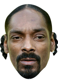 SNOOP DOGG JB - Music Star Fancy Dress Cardboard Celebrity Face Mask ...
