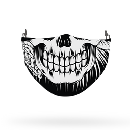 Skull Mouth Theme Face Covering Print 1 - Celebrity-Facemasks.com