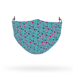 Heart Pattern Face Covering Print 9 - Celebrity-Facemasks.com