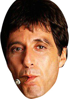 Scarface celebrity face mask Fancy Dress Face Mask 2021 - Celebrity ...