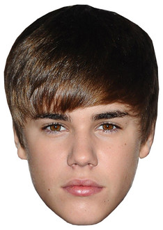 Young Justin Bieber Face Mask UK | Fancy Dress Party Mask | Music ...