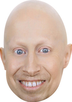 Mini me CARDBOARD celebrity face masks. Fancy dress masks - Celebrity ...