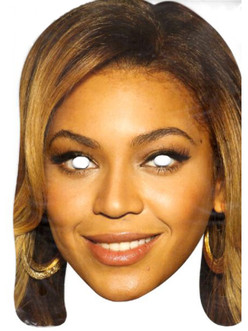BEYONCE JB 2 - Music Star Fancy Dress Cardboard celebrity face mask ...