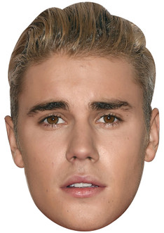 Justin Bieber Jb - Music Star Face Mask UK | Fancy Dress Party Mask ...