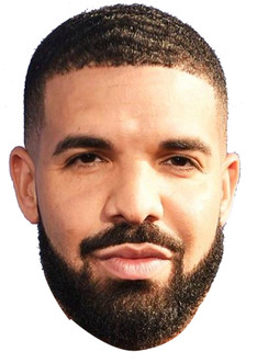 Drake Celebrity Party Face mask Fancy Dress - Celebrity-Facemasks.com
