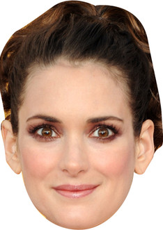 Winona Ryder Stranger Things Celebrity Fancy Dress Cardboard face mask ...