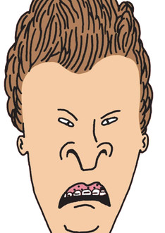 Butt-Head from Beavis and Butt-Head celebrity face mask Fancy Dress ...
