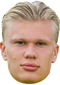 Erling Haaland Face Mask UK | Fancy Dress Party Mask | Sports Party Mask