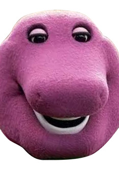 Barney the Dinosaur Celebrity Party Face Fancy Dress - Celebrity ...