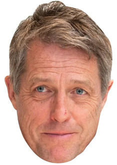 Hugh Grant 2024 Celebrity party face fancy dress Cardboard mask ...
