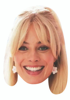 MARGOT ROBBIE BARBIE JB Celebrity party face fancy dress Cardboard mask ...