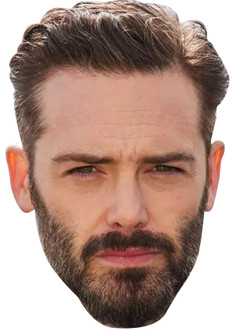 David Leon Celebrity party face fancy dress Cardboard mask - Celebrity ...