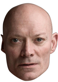 Kevan MacKenzie Celebrity party face fancy dress Cardboard mask ...