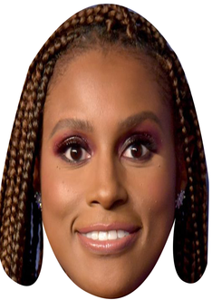 Issa Rae Celebrity party face fancy dress Cardboard mask - Celebrity ...
