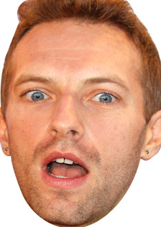 Chris Martin celebrity Party Face Fancy Dress - Celebrity-Facemasks.com