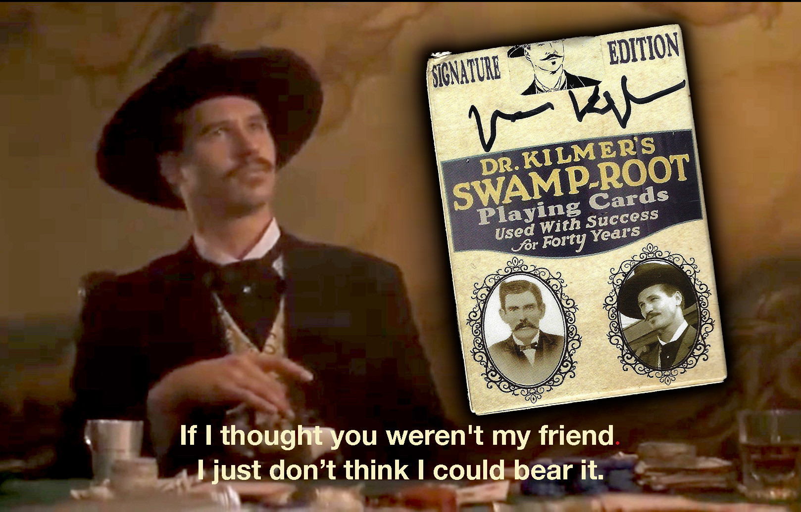 Doc Holliday Signature Playing Cards - Val Kilmer