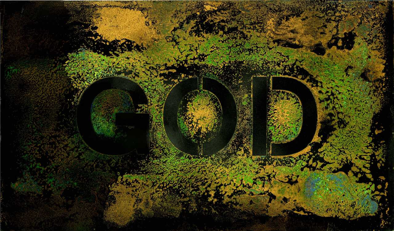 Gold Green GOD Panel [VK0314] - Val Kilmer
