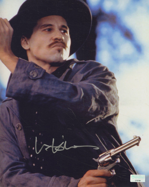 Doc Holliday Still Autographed Photo - Val Kilmer