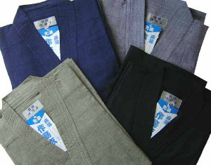 Samue: Japanese 2-Piece Outfit, Gray - Tea Dogu