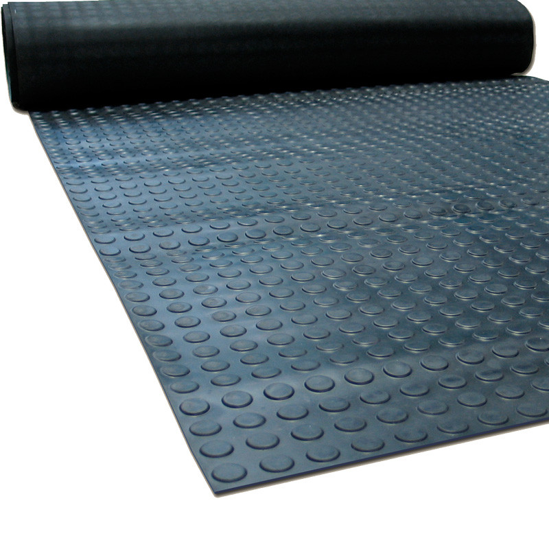 Safety Matting | Black Studded Rubber Mat