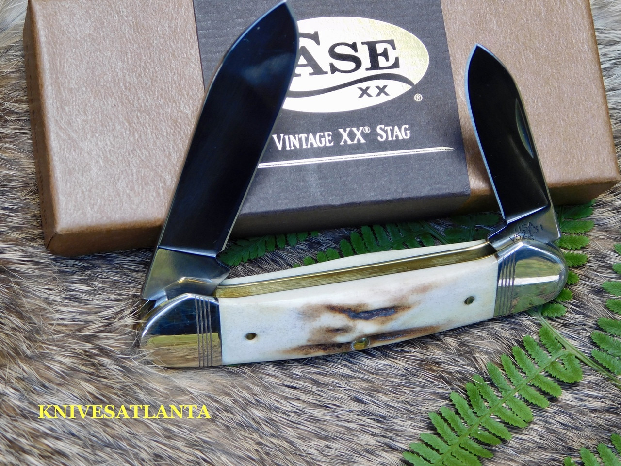CASE Canoe Vintage Stag - KnivesAtlanta