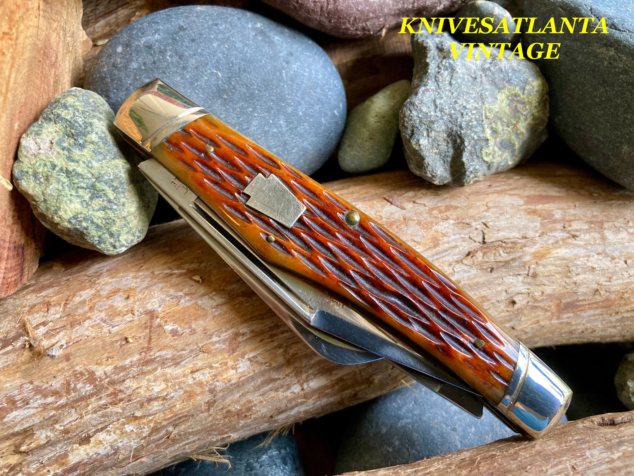 SCHATT & MORGAN - 043150 -REVERSE GUNSTOCK STOCKMAN 1991 ~ Vintage