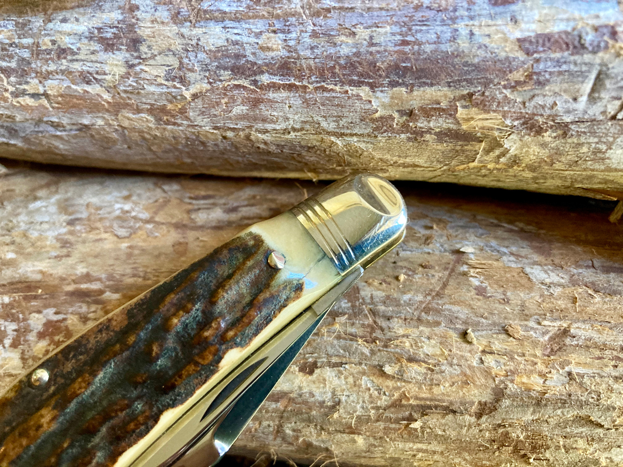 Hen & Rooster Stag 3-Blade Humpback Whittler ~ Vintage
