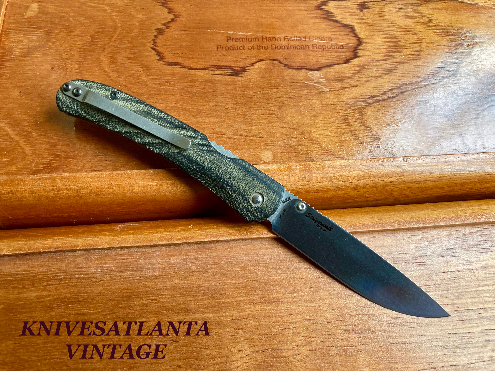 NRA Steigerwalt Lock Back Folder ~ Micarta Handles ~ Vintage