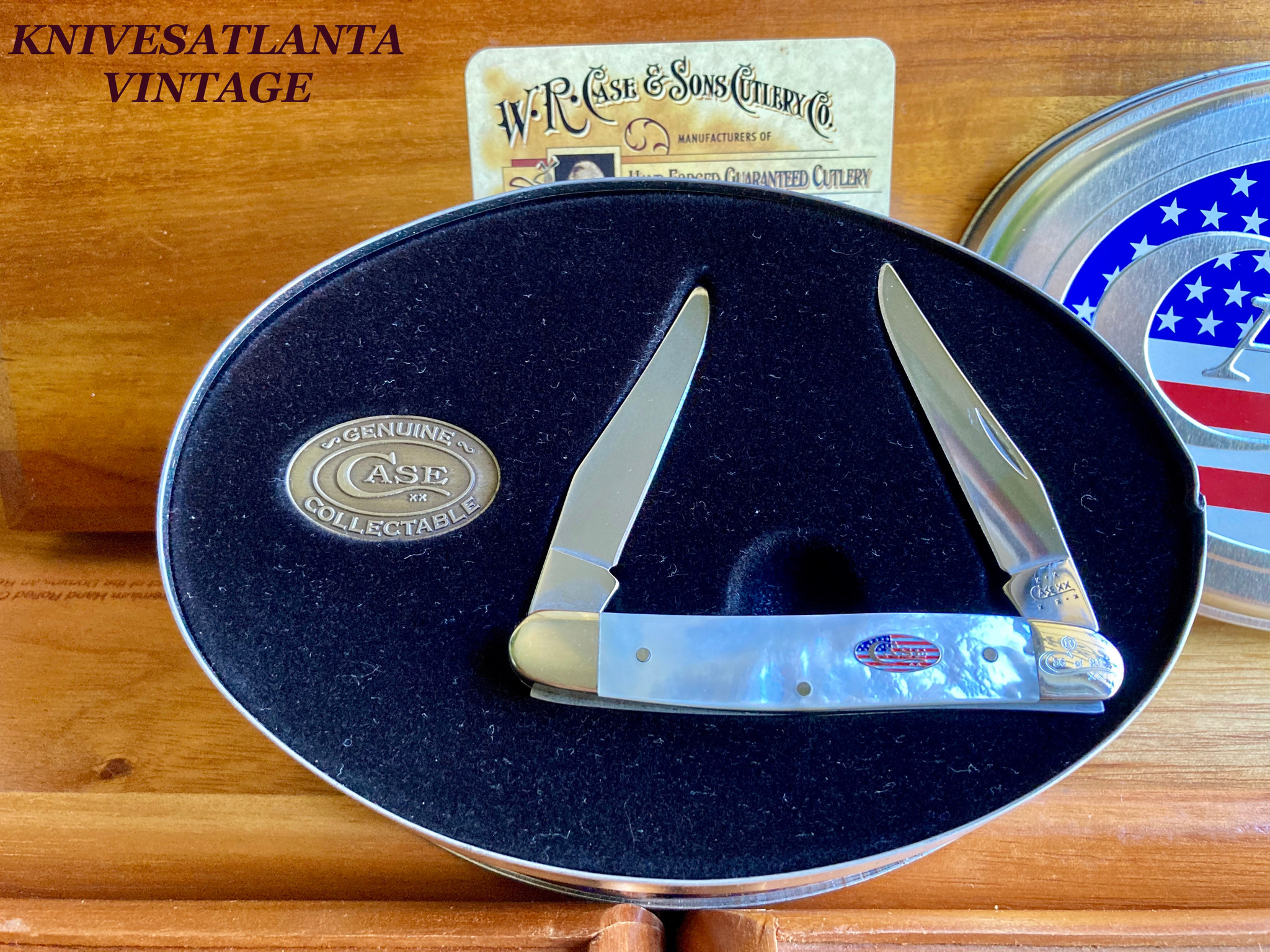Case XX Muskrat w/ Collector Tin & Medallion ~ Mother of Pearl ~70912