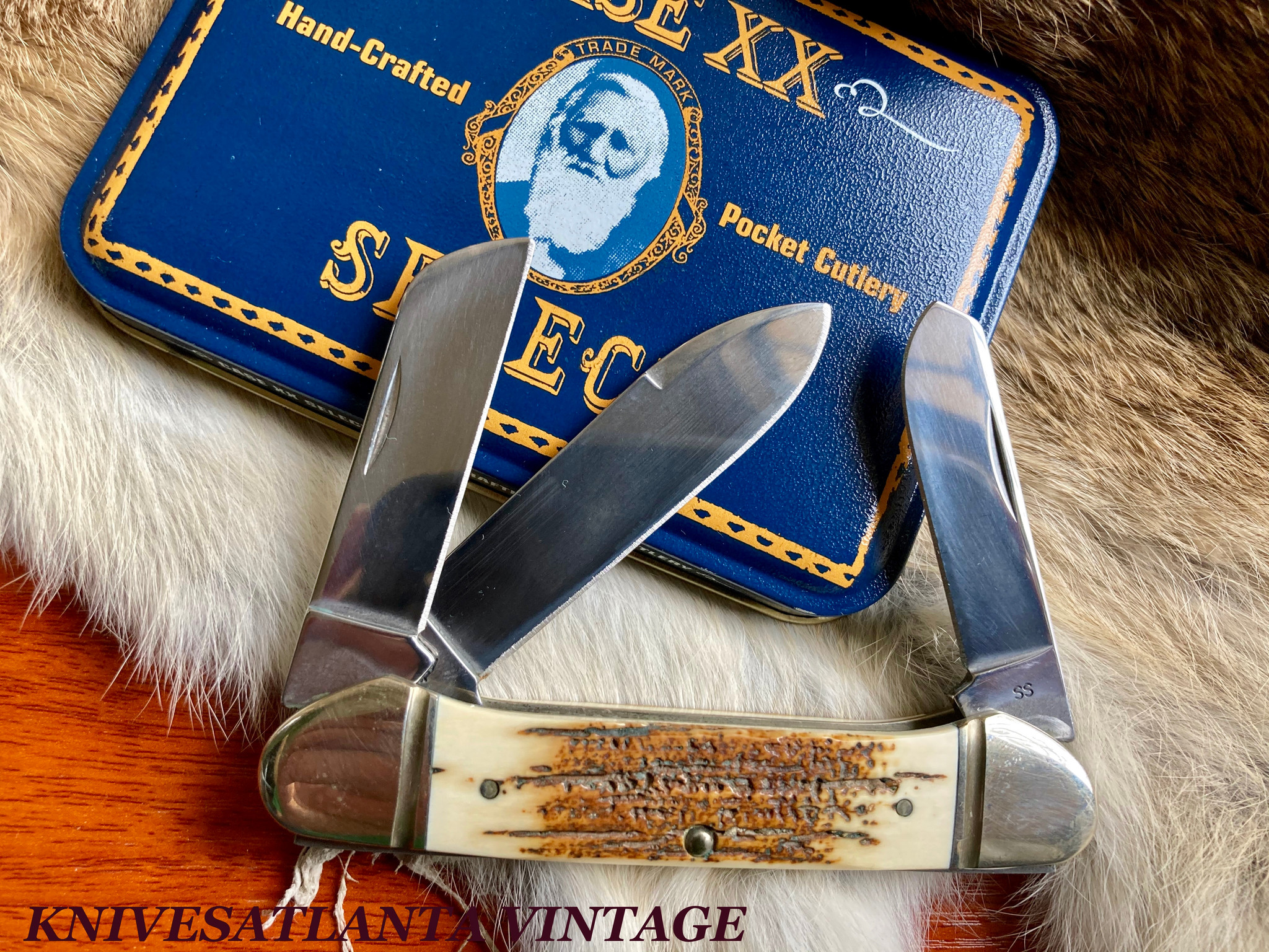 CASE XX SELECT~ MAMMOTH IVORY~ LARGE GUNBOAT CANOE ~ Vintage