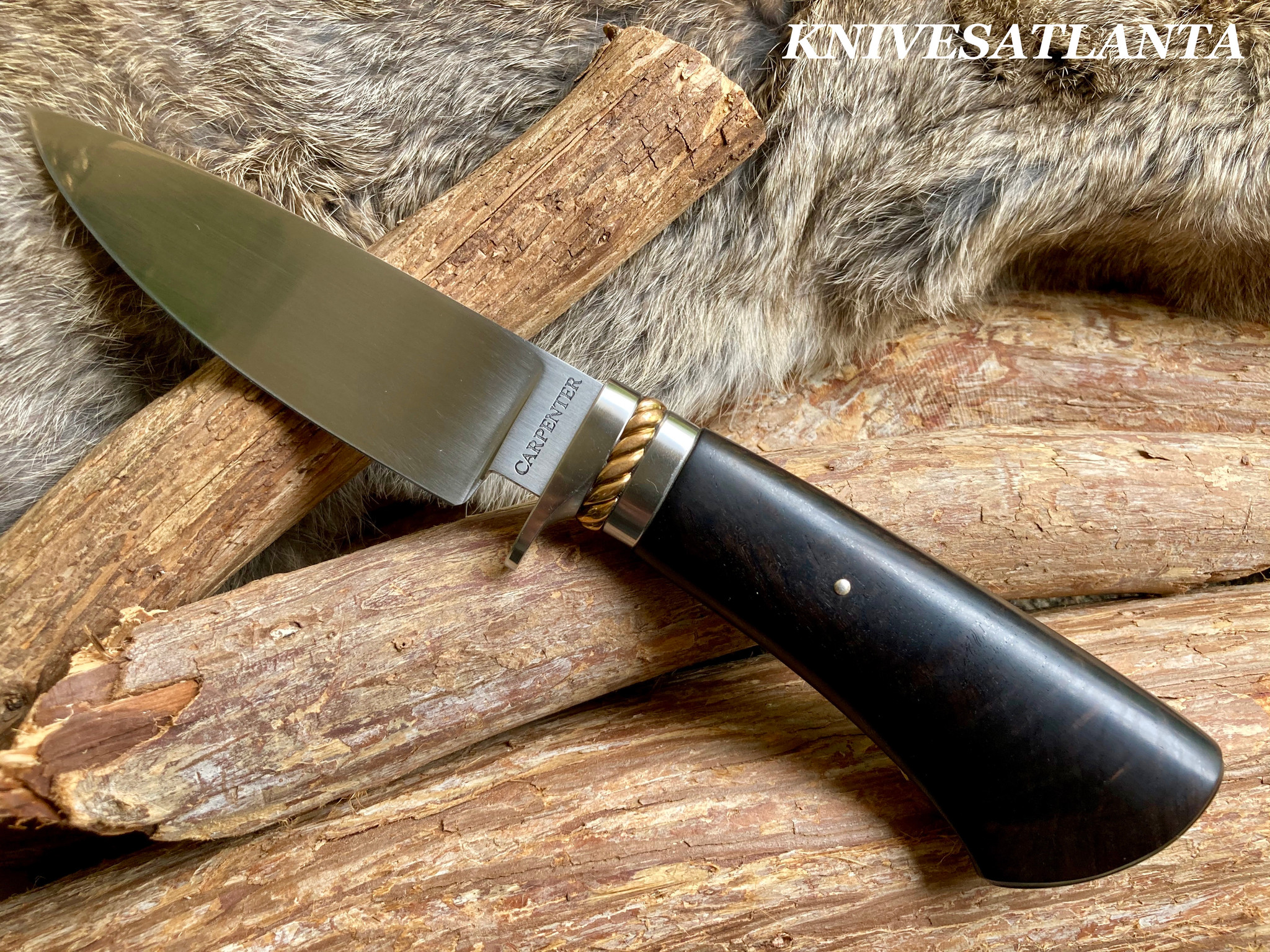 BIG RIVER FORGE Hunter ~ African Blackwood Burl ~ Custom