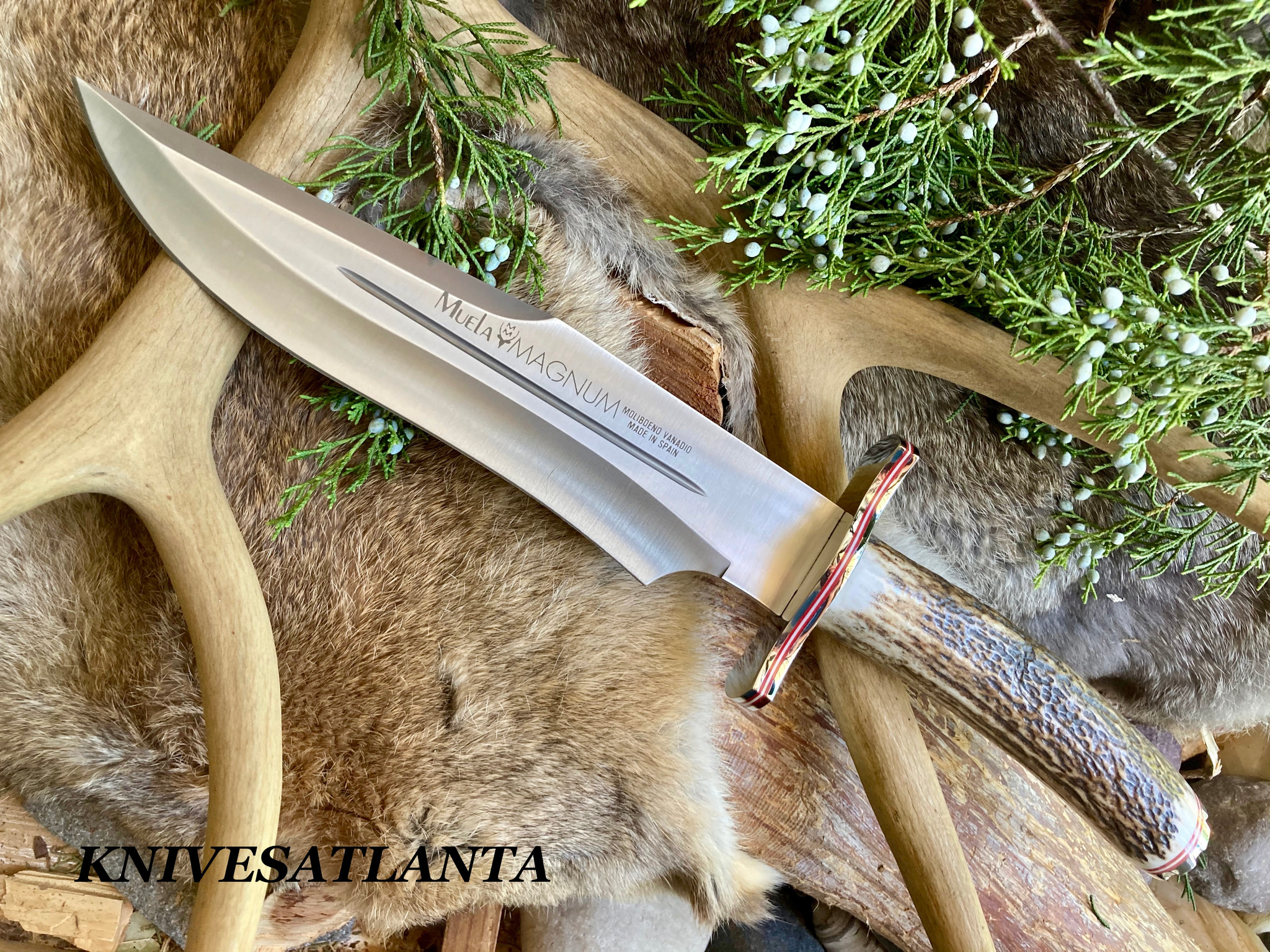 Muela Knives Magnum-23.TO Fixed Blade - Staghorn