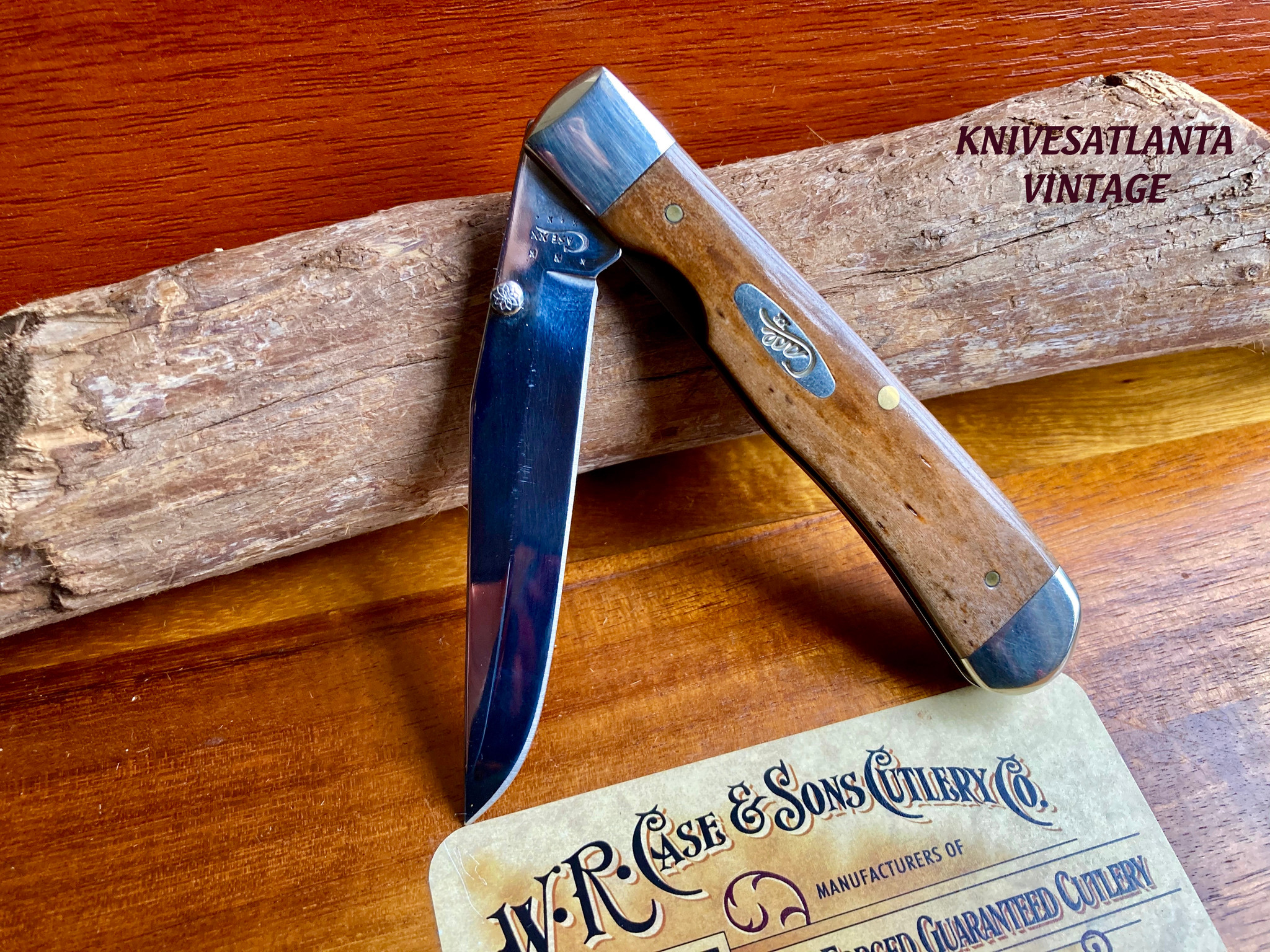 Case XX Smooth Chestnut Bone Trapperlock Pattern # 6154L SS ~ Vintage