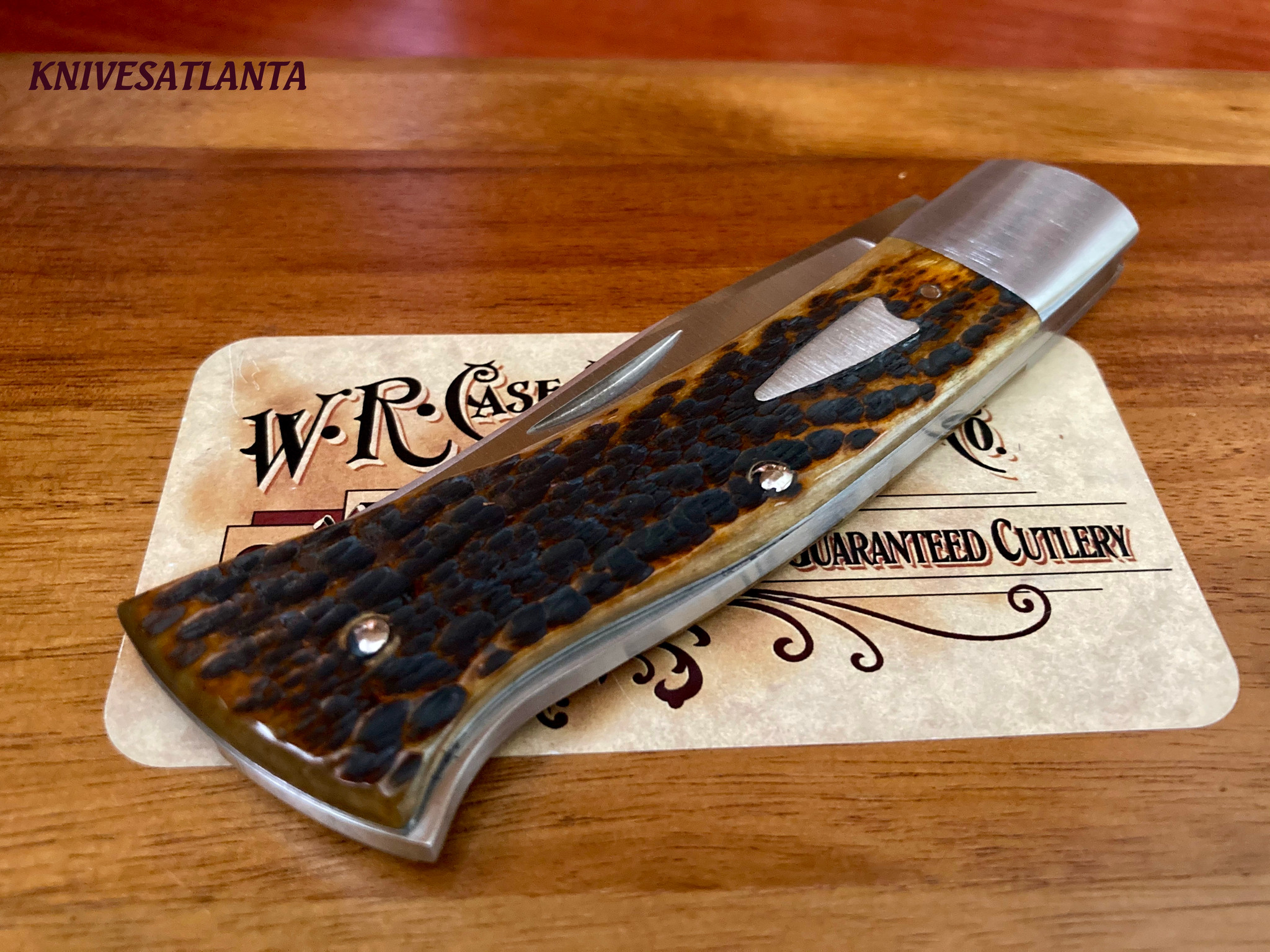 Case Bill Ruple Limited Edition Standard Jigged Antique Bone Axe Handle ...
