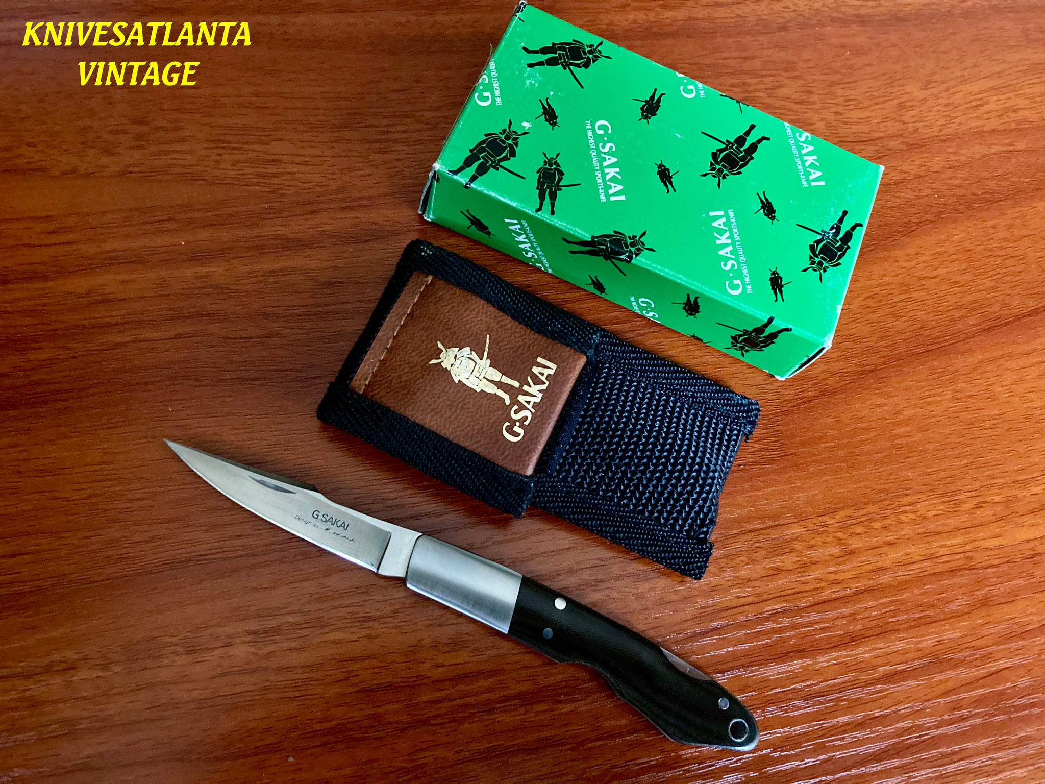 G. Sakai "Pack Rat" Folding Knife TA101 Designed by M. Takahashi ~ Vintage