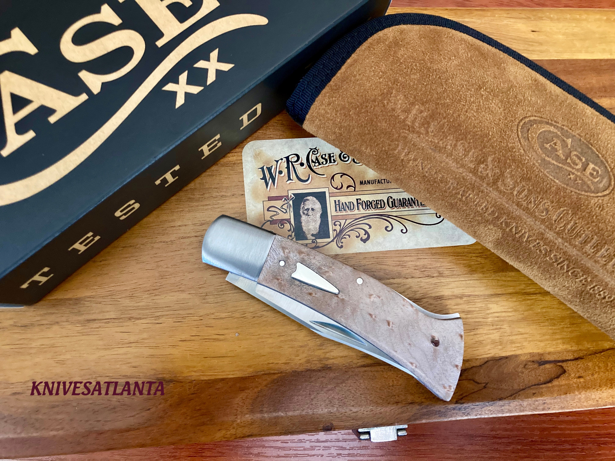 Case Bill Ruple Limited Edition Natural Birdseye Maple Axe Handle ...