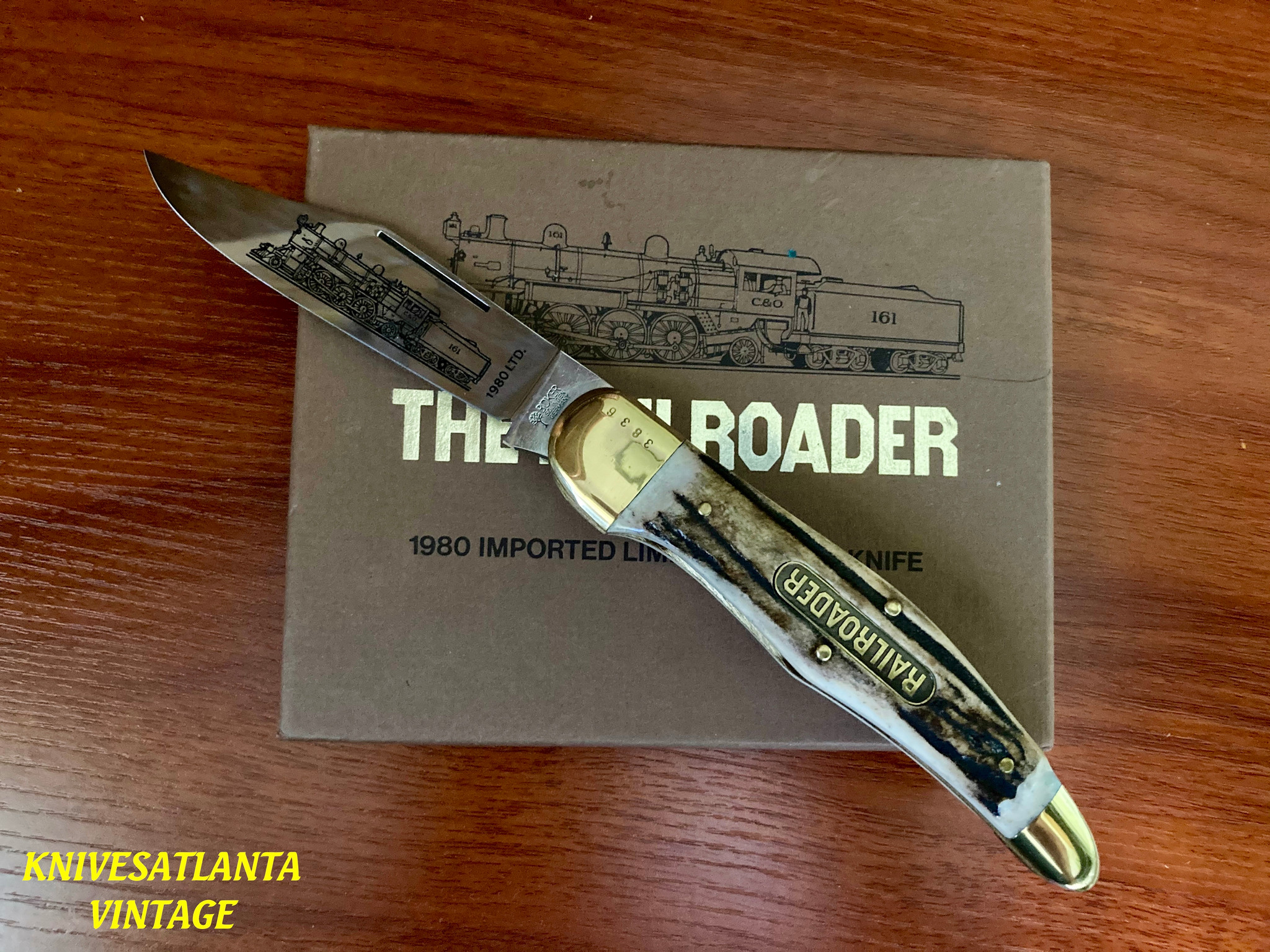 Boker Stag Knife "The Railroader" 1980 Ltd Commemorative