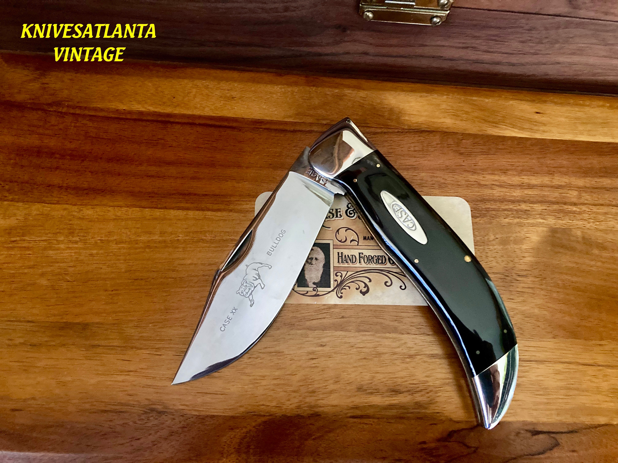 Case Classic 1993 Buffalo Horn BH1072 Bulldog Clasp Knife