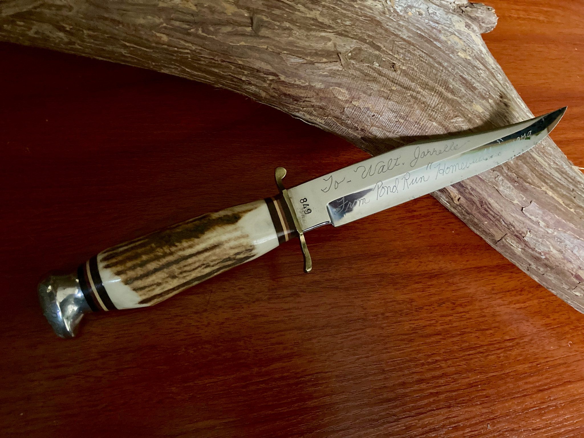 Compass Bowie knife ~ Solingen Germany # 849 ~ Vintage