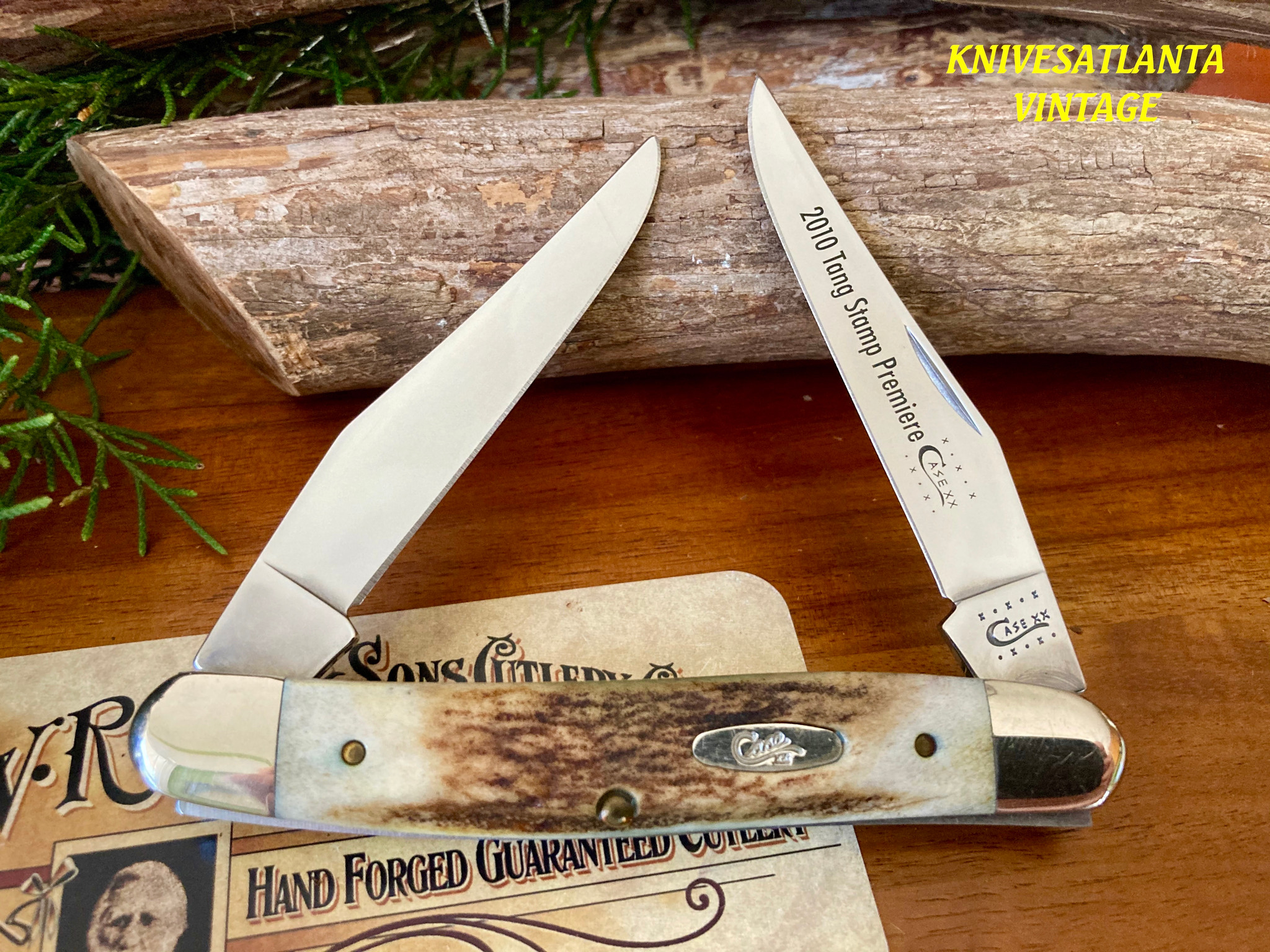 Case 2010 Stag Muskrat Knife ~Tang Stamp Premiere