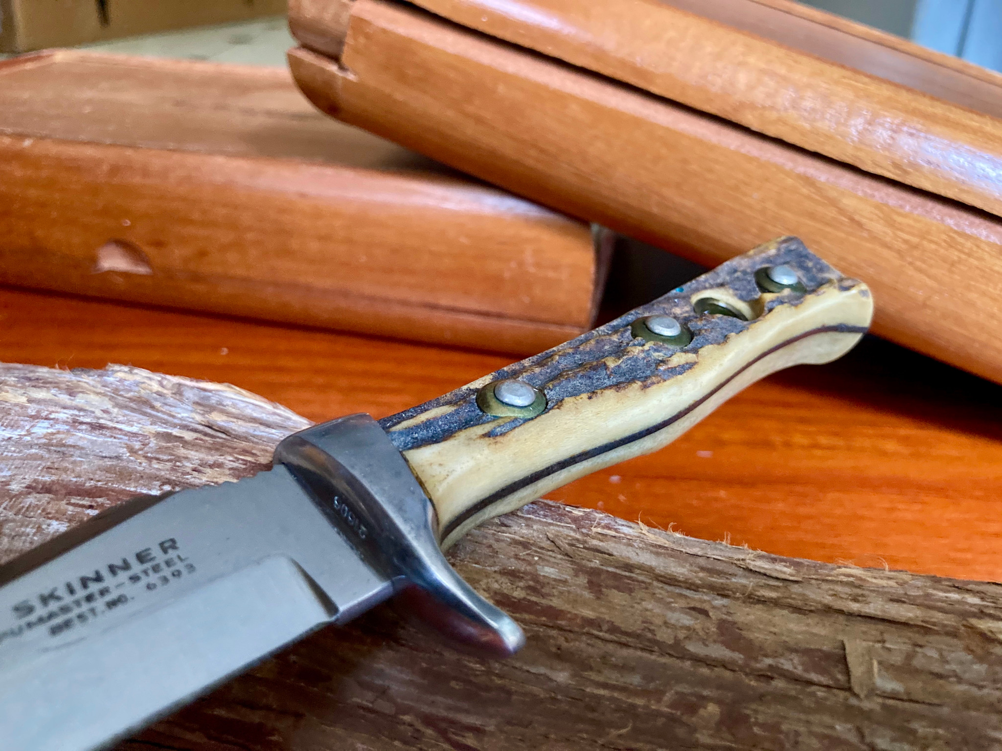 1966 Puma 6393 Skinner ~ Solingen Germany ~ Stag Fixed Blade Hunting ...