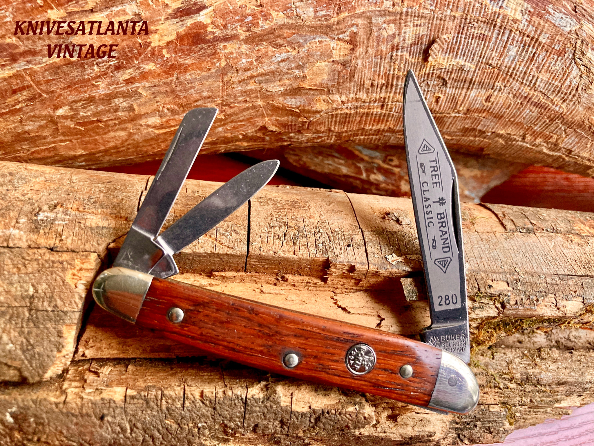 Vintage Boker Rosewood Deluxe Whittler