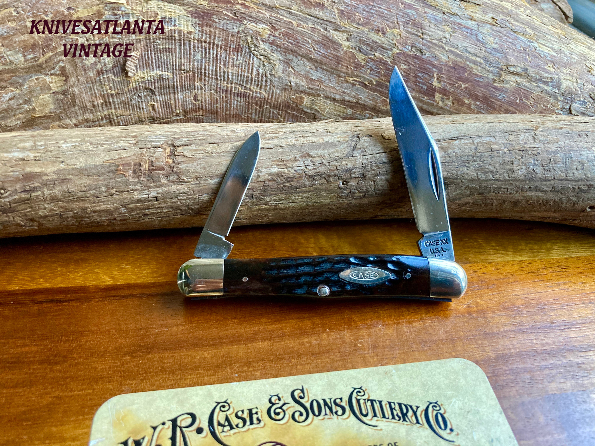 Case XX USA 3 Dot (1977) Bone 6208 Half Whittler Knife ~ Vintage