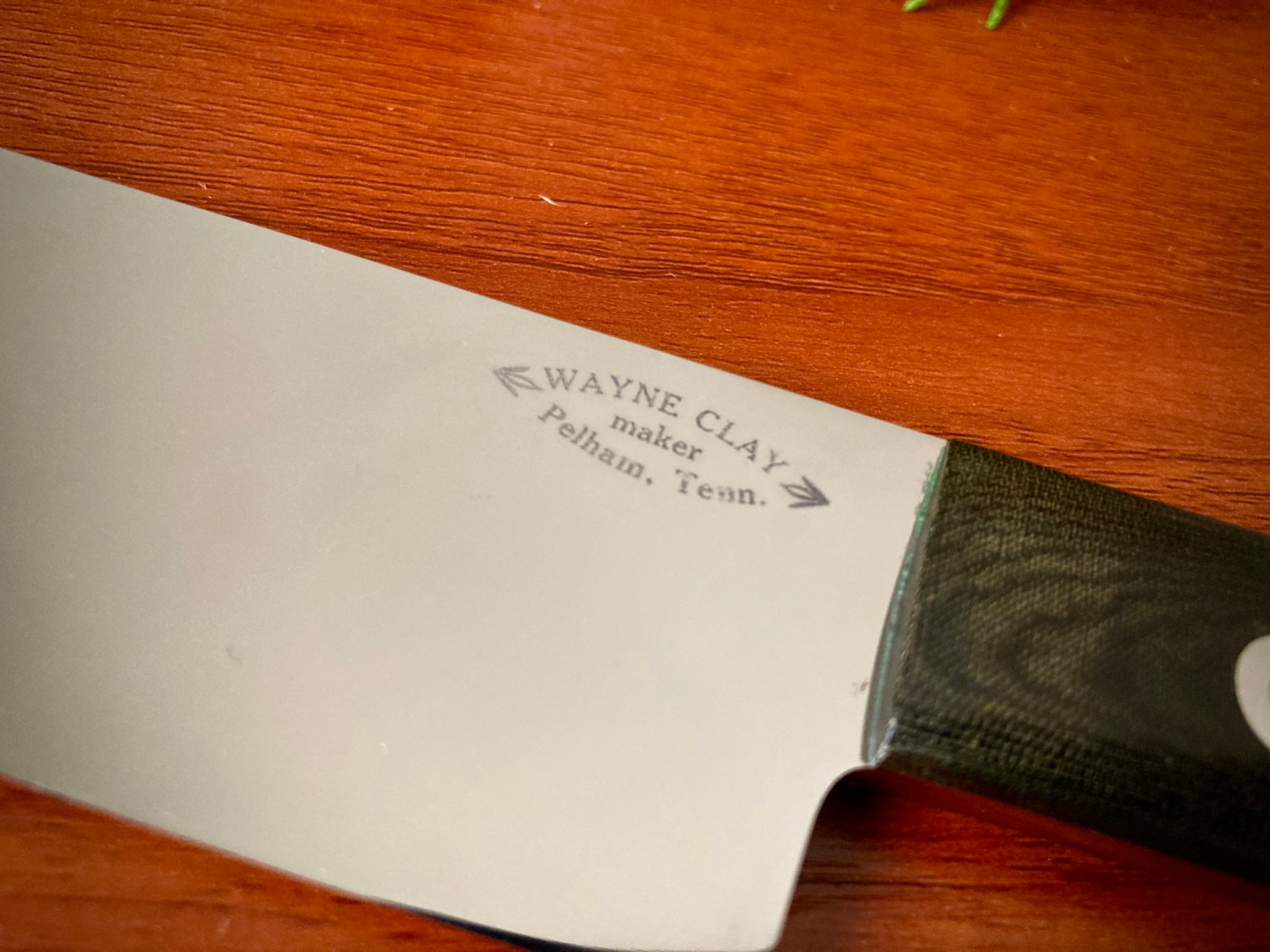 Wayne Clay Custom Santoku Knife ~ Vintage